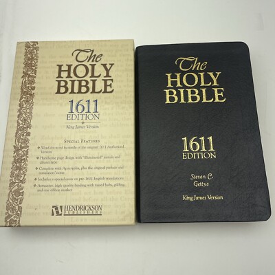 The Holy Bible 1611 Edition King James Version Leather Hendrickson | eBay