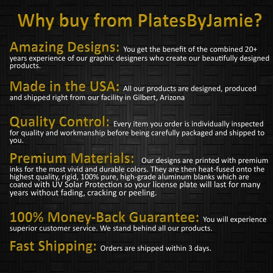 Van Halen Eddie Van Halen Aluminum License Plate Tag Blue California B ...