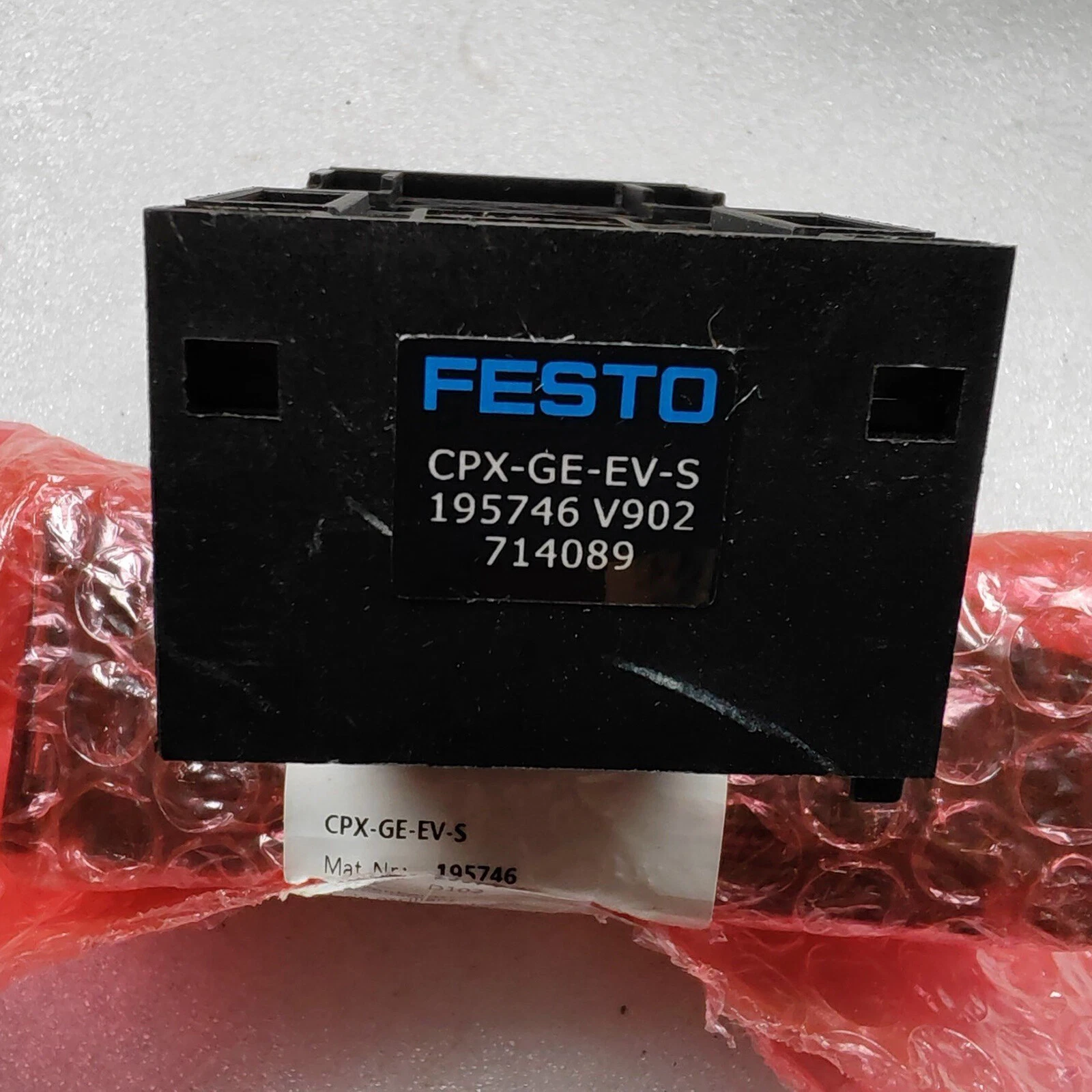 Festo CPX-GE-EV-S 195746 Interlinking Block New One Free Shipping ...