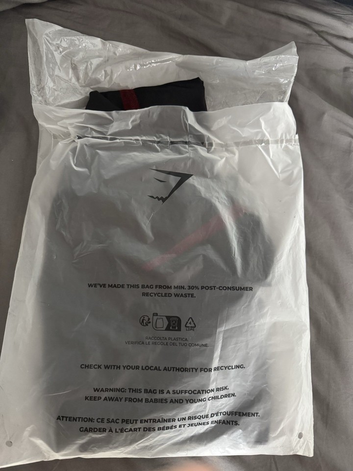 Gymshark Onyx V5 Tank Black/Carmine Red, Medium | eBay UK