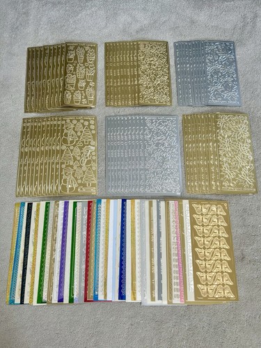 100 Peel offs Sticker Sheets For Card Making, Crafting, New (set 1 ...