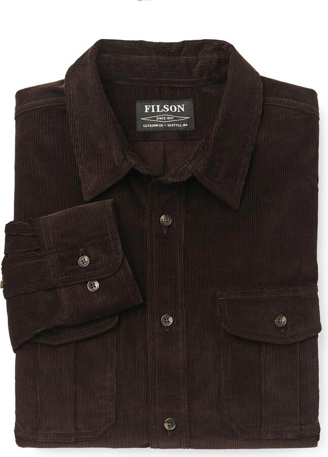 Filson 12-Wale Corduroy Shirt - XXL - 20222928 Bison Brown Cord Thick ...