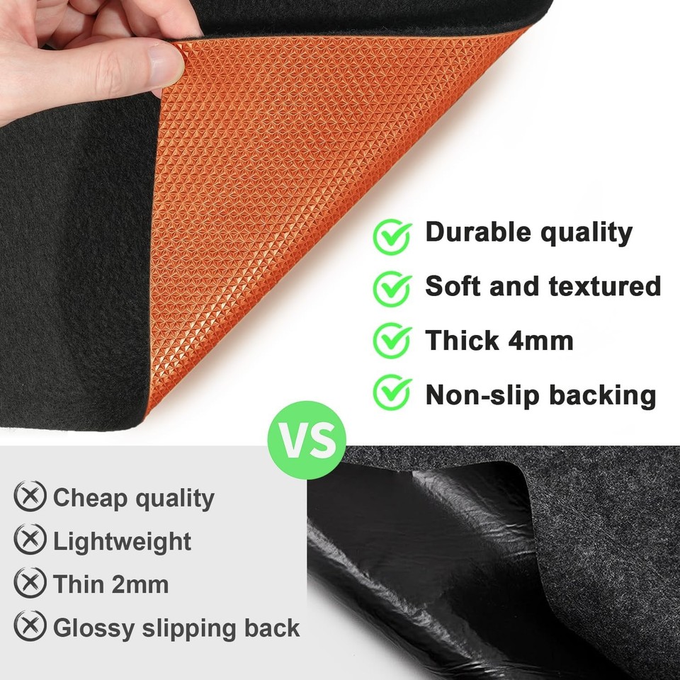 Garage Floor Oil Spill Mat Waterproof Absorbent Rubber Backing ...