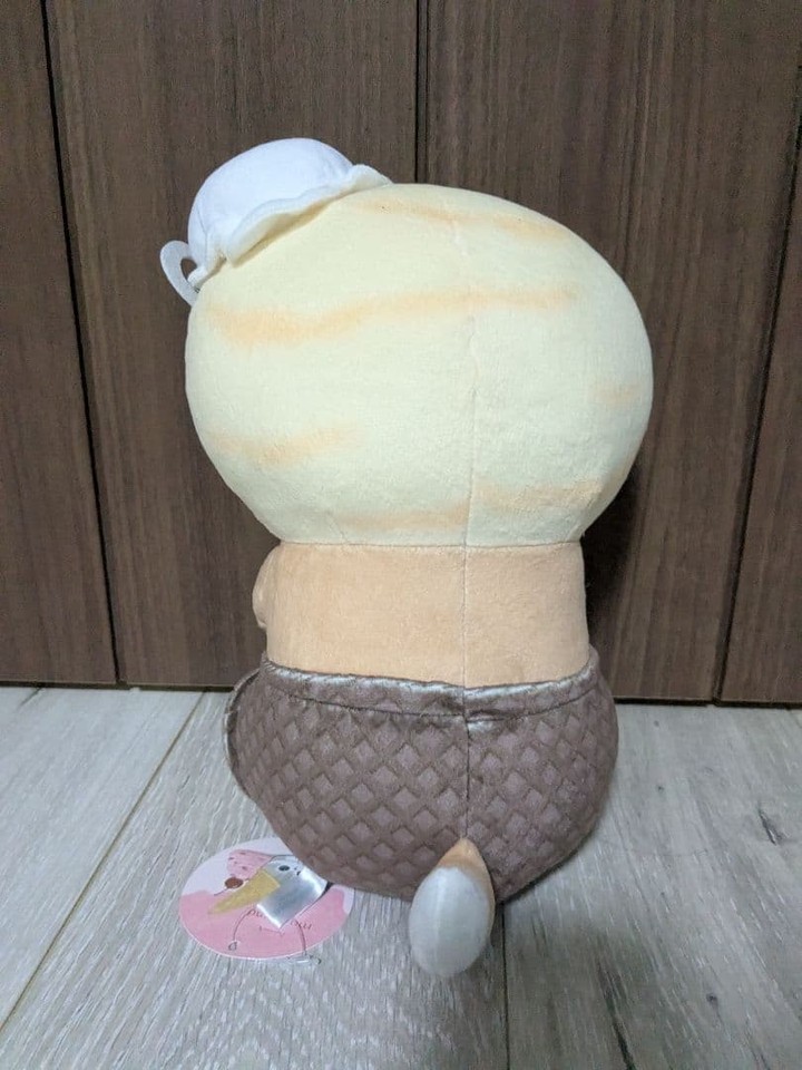 mofusand Ice Nyan Plush Toy Cream Brown Ice Cream Hat 30cm Soft Stuffed ...