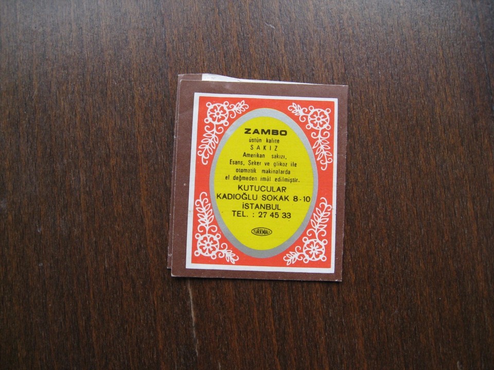 Vintage Bubble Chewing Gum wrapper cover ZAMBO | eBay