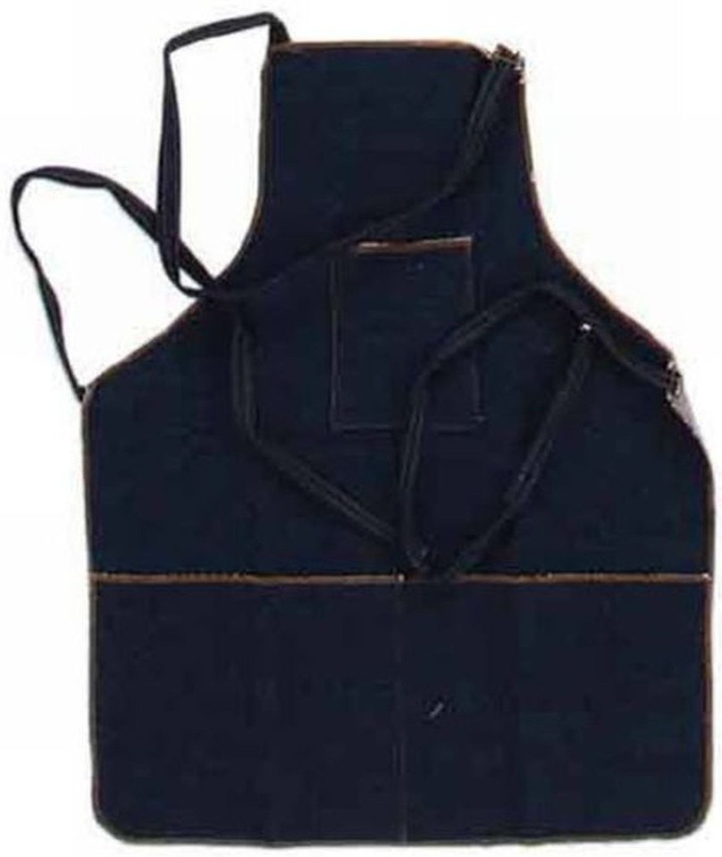 Hawk AD015B Denim Black 3‑Pocket Bib Apron – Durable Shop Apron for ...