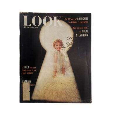 VTG Look Magazine November 16 1954 Vol 18 No. 23 Cover Model Jeryl ...