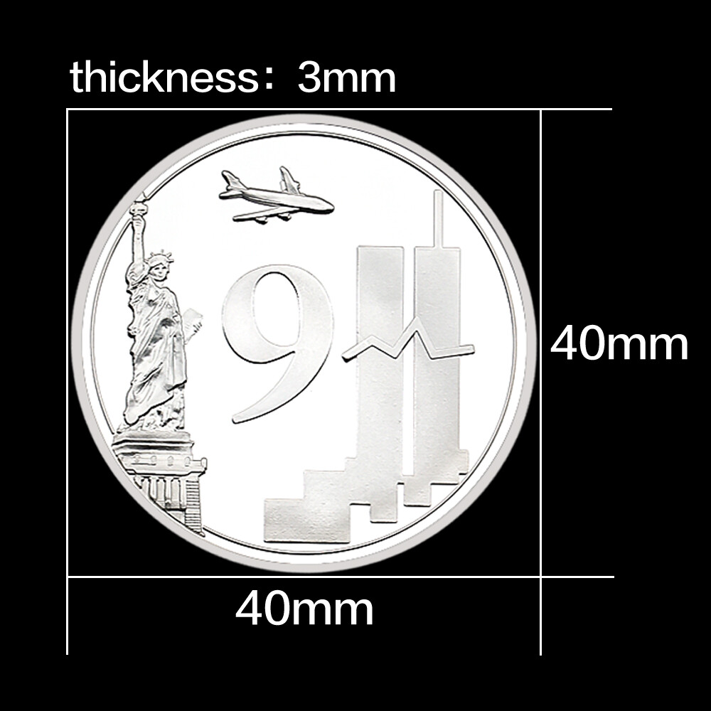 Silver of USA 911 Metal Coin for Collection Commemorative Coins Home ...