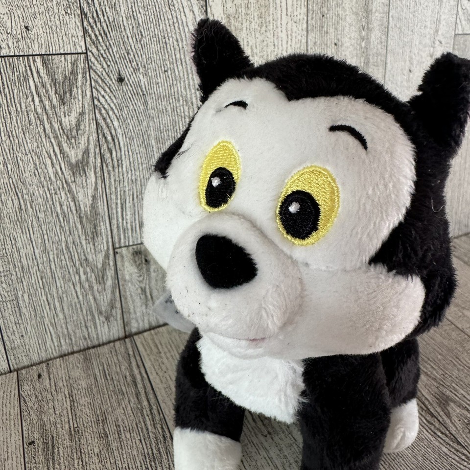 Disney Pinocchio Baby Figaro Black & White Cat Stuffed Plush Animal Toy ...