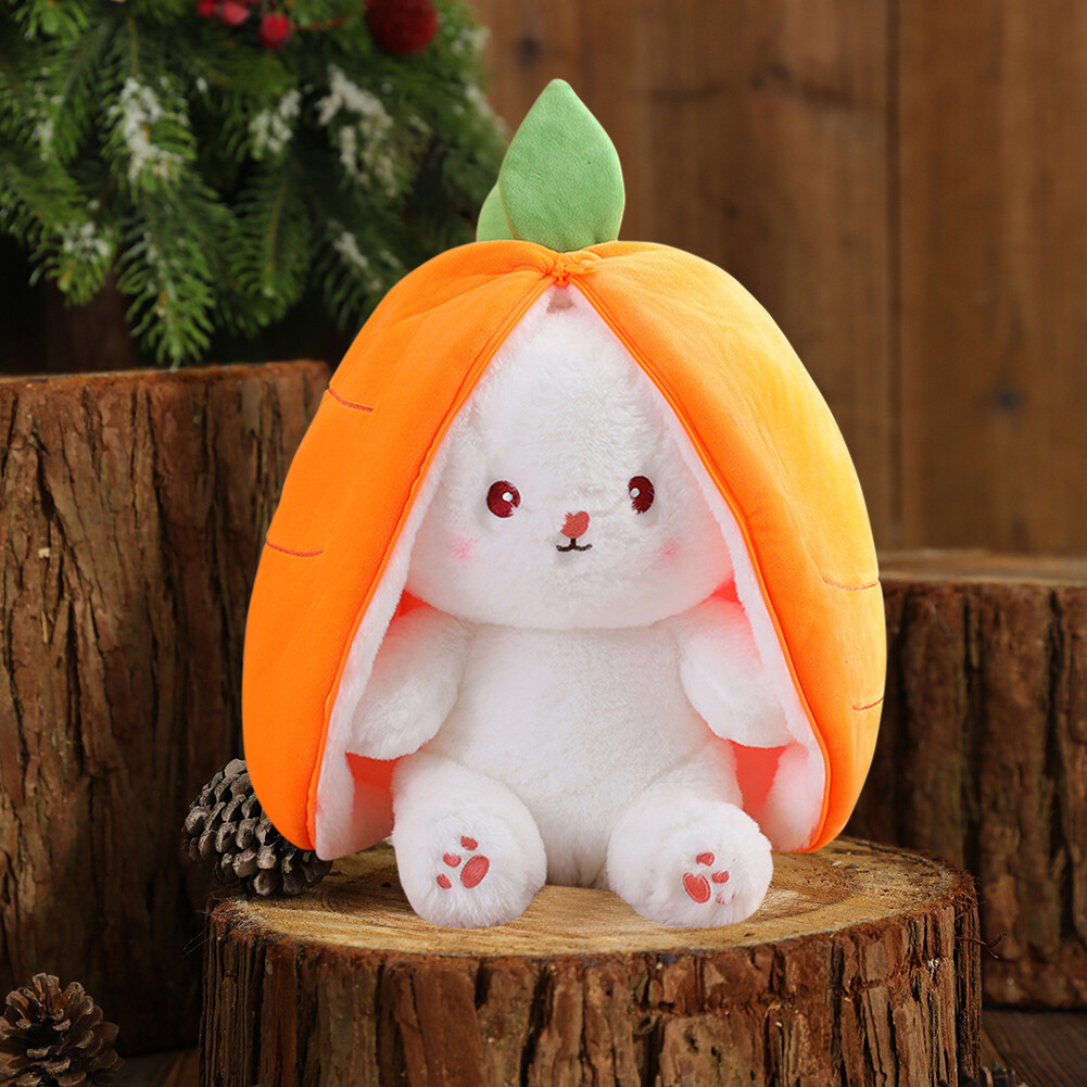 Carrot Bag Toys Cartoon Cute Funny Bunny Dolls Soft Birthday Gift (18cm ...