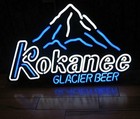 Kokanee Glacier Beer Mountain Neon Sign Light Beer Bar Pub Windows ...