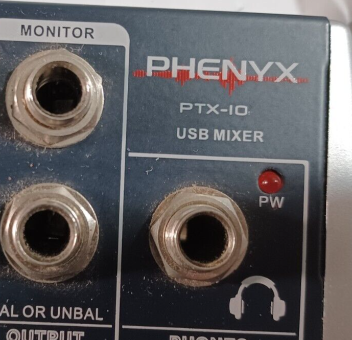 Phenyx Pro USB Audio Interface Mixer Bundle 4input 3 Band Ptx-10b Live ...