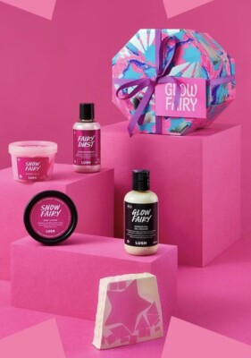 Lush large snow fairy gift set shower gel bath bomb jelly lotion luxury ...