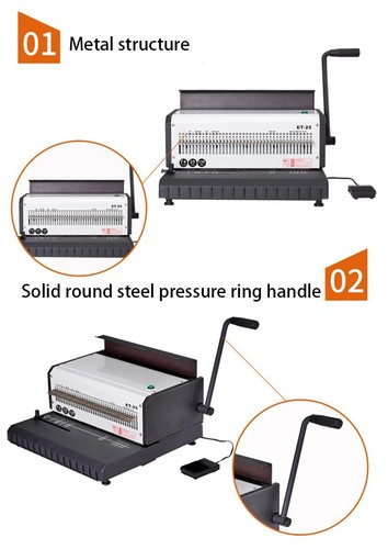 Bookbinding Machine Electric Heavy Duty Double Coil Punching Machine ET ...
