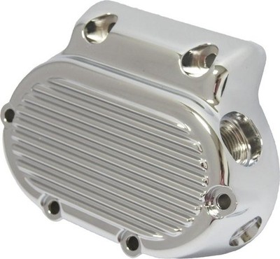 HardDrive Transmission Side Cover Finned Chrome #68-190 Harley Davidson ...