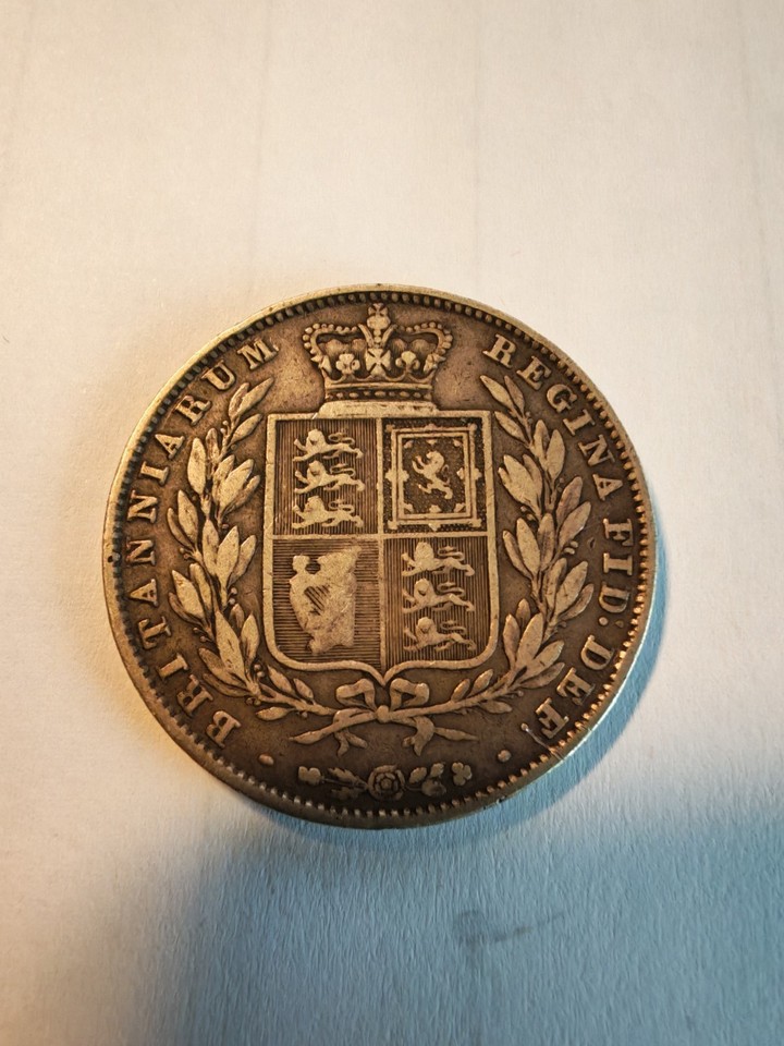 1849 QUEEN VICTORIA YOUNG HEAD SILVER HALFCROWN - SCARCE DATE | eBay