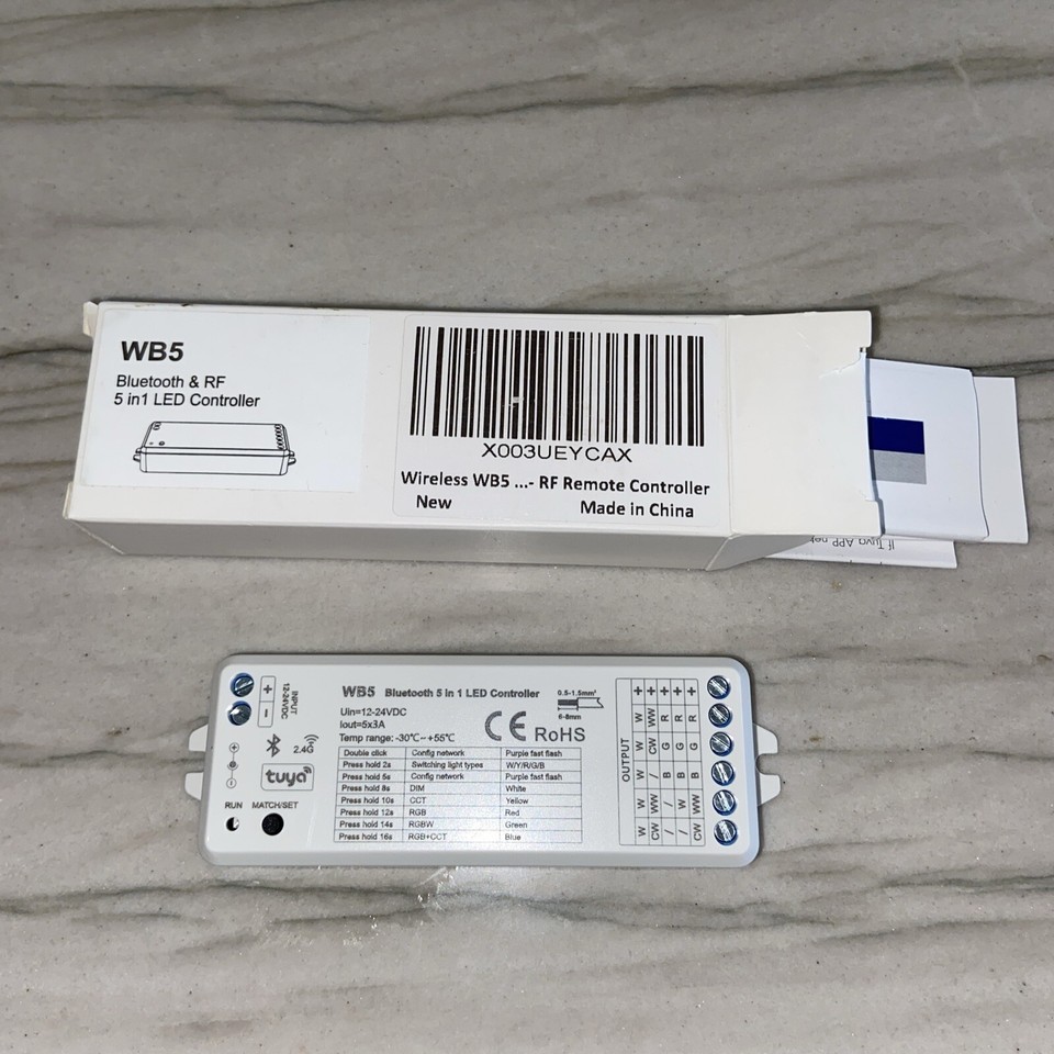 TUYA WiFi & BT 5 In 1 LED Strip Controller Model WB5 NEW!! | eBay