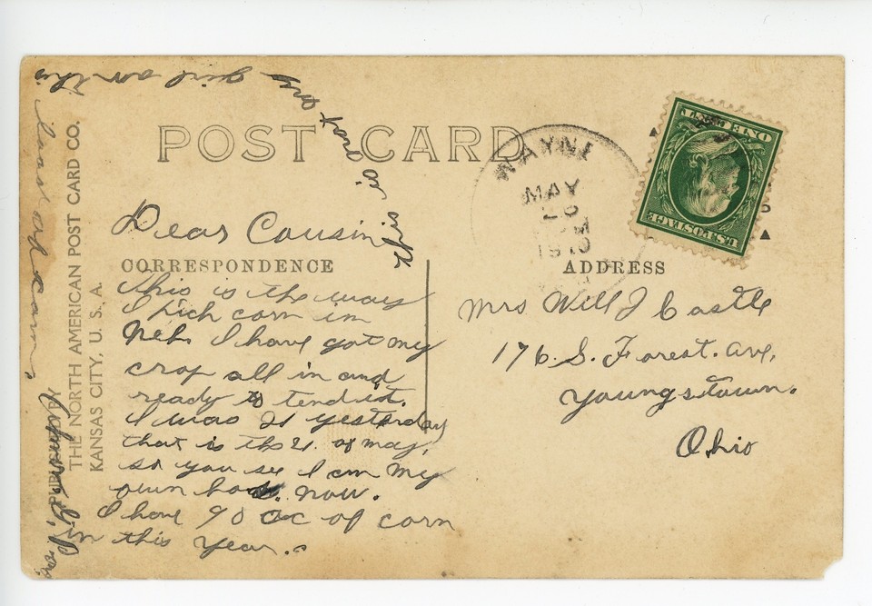 Bringing in the Sheaves--Antique Corn Farm RPPC Fantasy Exaggeration ...