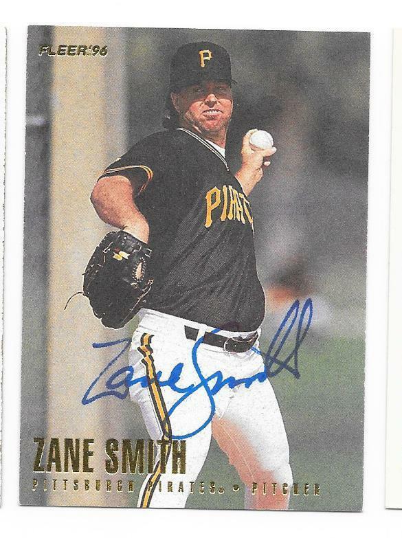 ZANE SMITH 1996 FLEER UPDATE AUTOGRAPHED SIGNED # U180 PIRATES | eBay