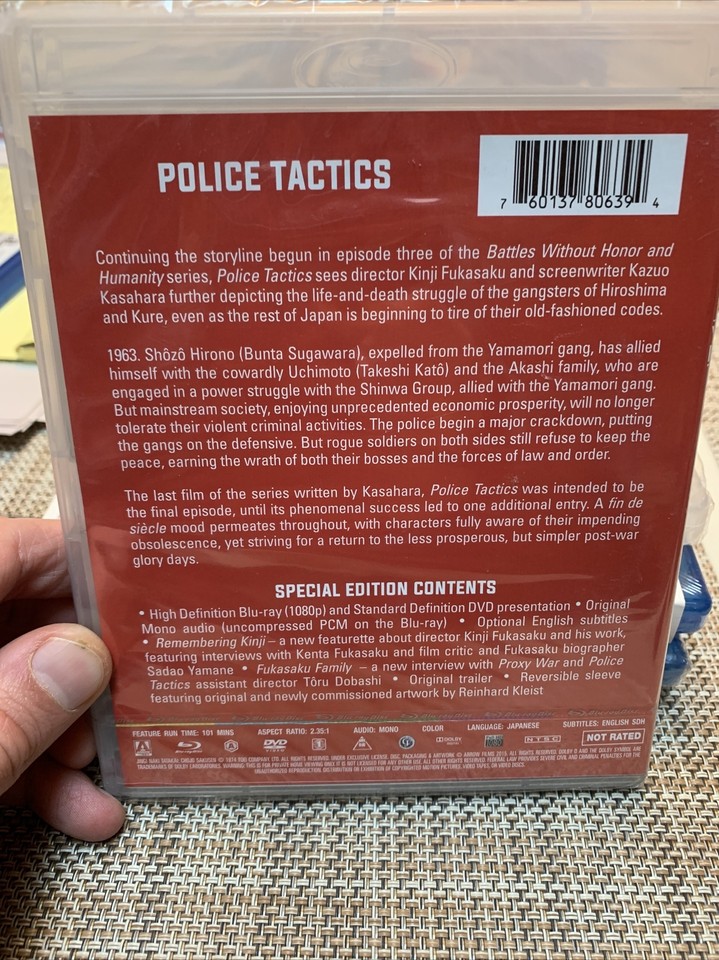Battles Without Honor and Humanity: Police Tactics Blu-ray + DVD SE OOP 760137806394| eBay