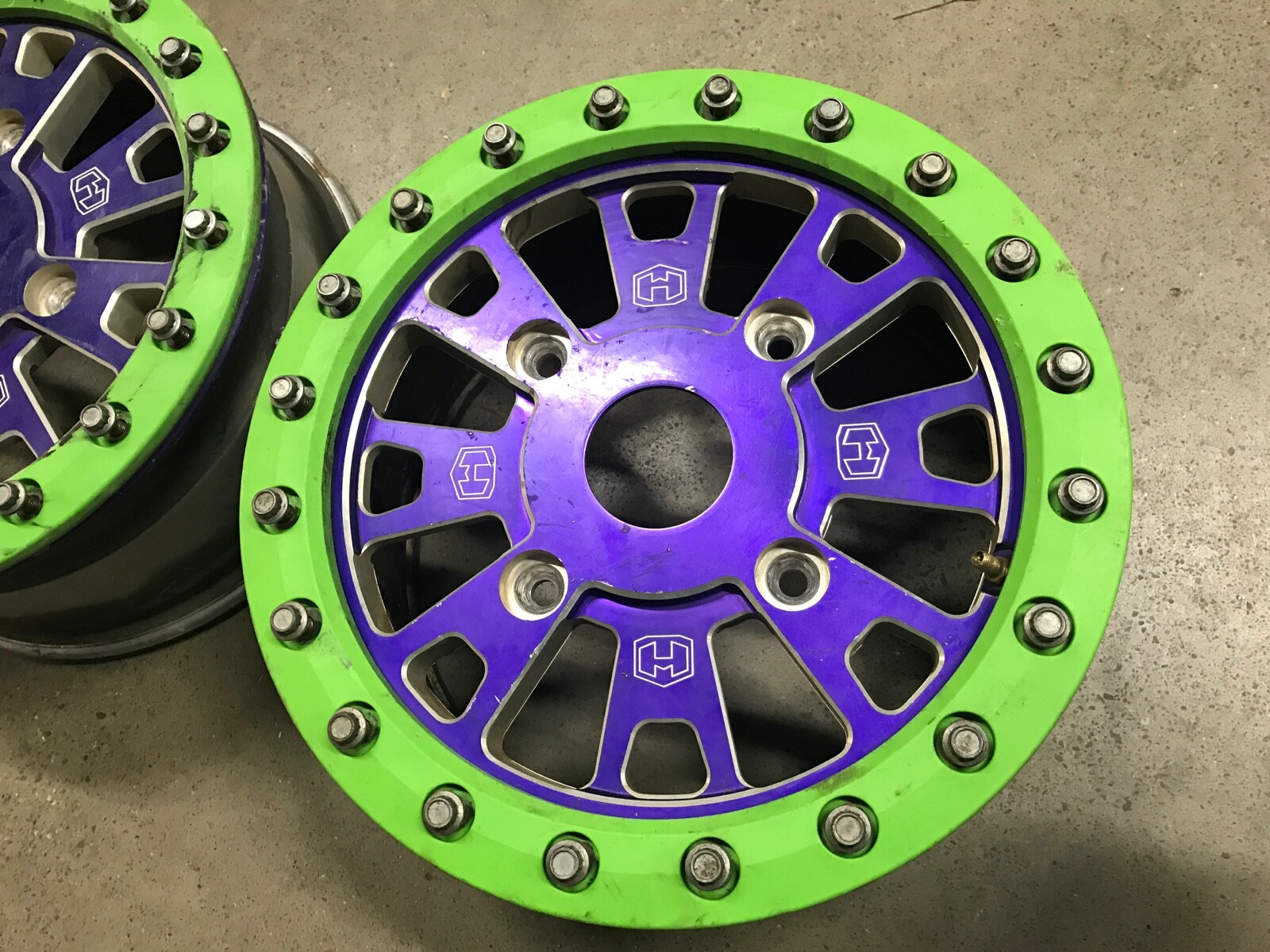 HESS 4-156 Bolt BEADLOCK WHEELS 14X5.5 ZERO OFFSET POLARIS RZR 1000 ...