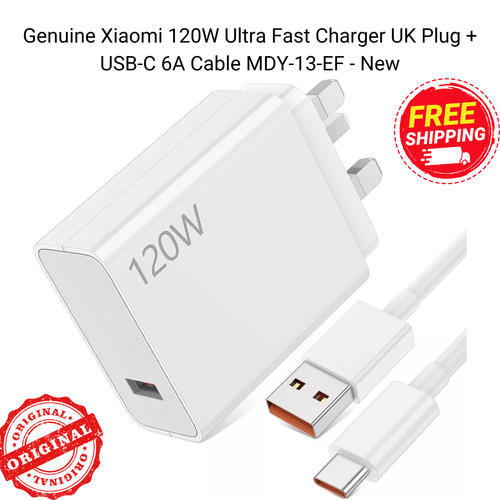 Genuine Xiaomi 120W Power Adapter Fast Charger UK Plug Set MDY-13-EF | eBay