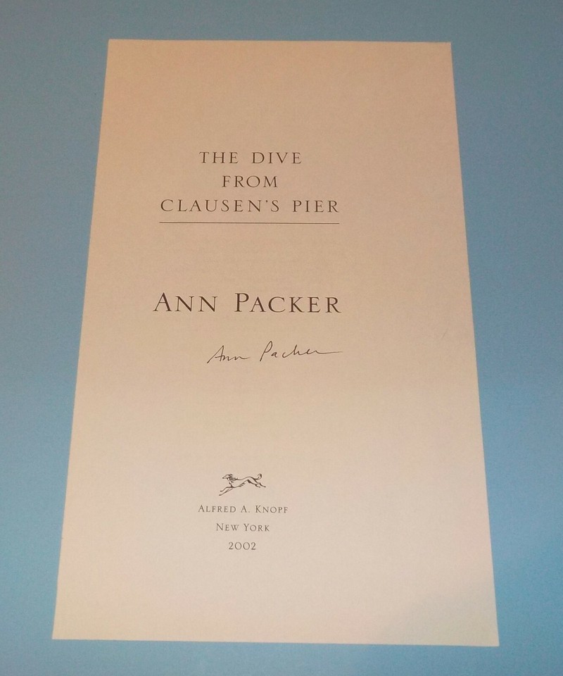 Ann Packer Signed Autographed Cut Author Book The Dive From Clausen's ...