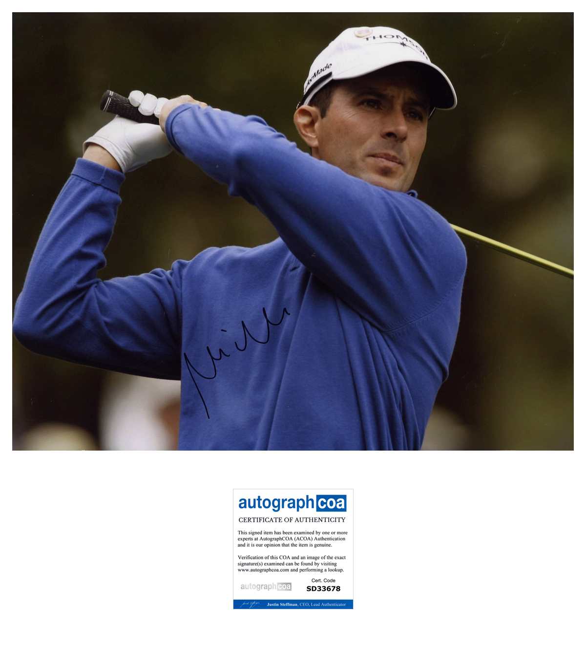 MIKE WEIR SIGNED AUTOGRAPH THE 2003 MASTERS CHAMPION 11x14 w/PROOF ...