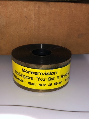 Screenvision Booking.Com AD Original 35mm Movie Theater Film Trailer ...