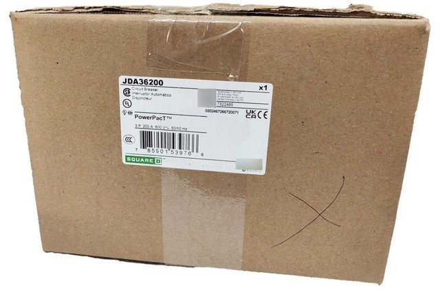 Square D JDA36200 PowerPact 200 A 3-Pole 600V Circuit Breaker for sale ...