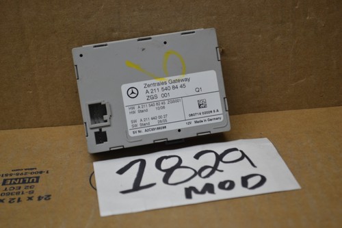 03 04 05 06 07 08 09 Mercedes E320 Central Gateway Control Module #1829 ...