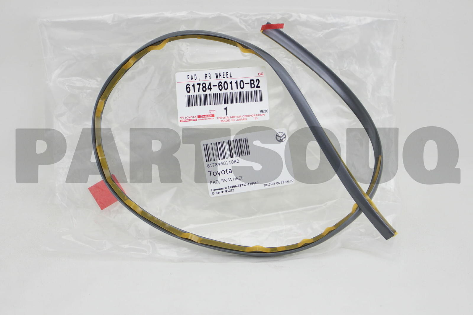 6178460110B2 Genuine Toyota PAD, REAR WHEEL OPENING EXTENSION, NO.2 | eBay