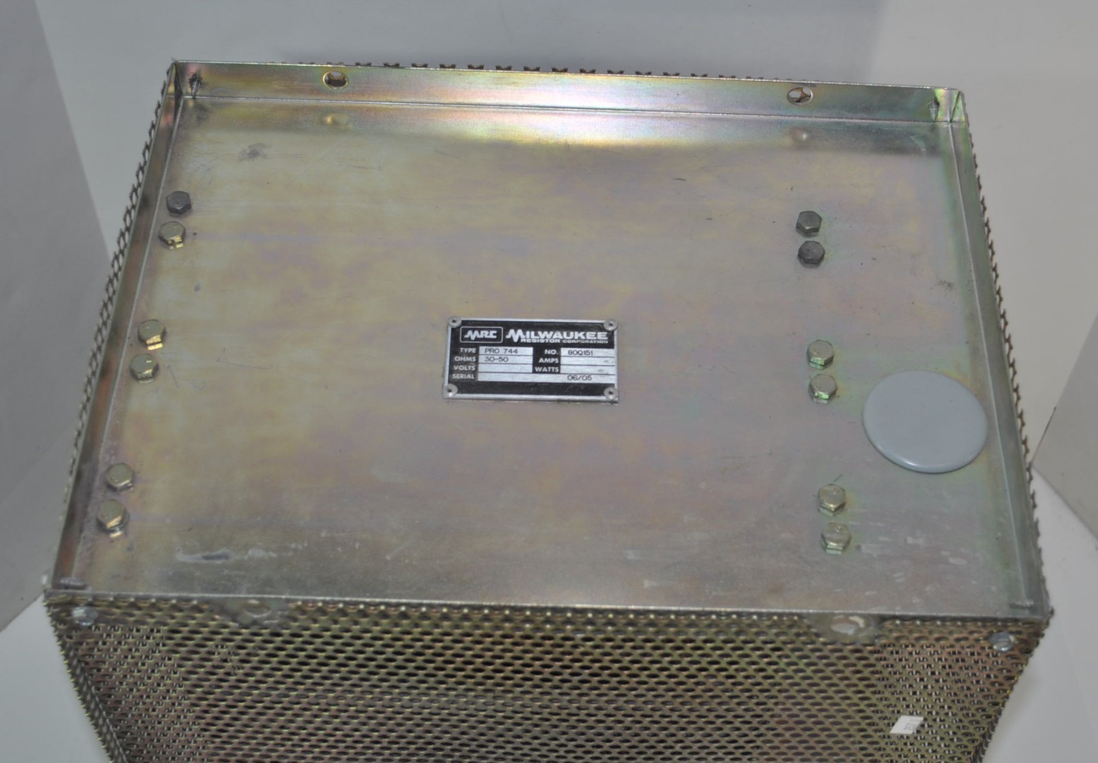 P&H Mining Shovel Resistor Assembly in Enclosure - Milwaukee Resistors ...