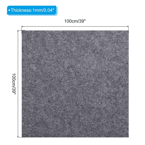 Acrylic Soft Felt Fabric Sheets Fiber Sheet Grey 39x39 Inch 1mm Thick ...