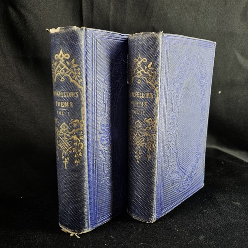 Longfellow's Poems Henry Wadsworth Longfellow Vol 1 & 2 1857 Ticknor ...