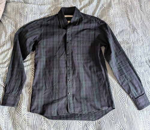 Raleigh Denim Workshop Patch Pocket Plaid Flannel Work Shirt Made In ...