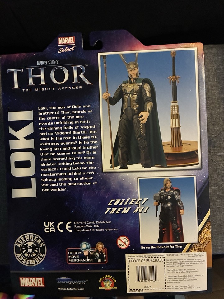 Marvel Select Loki Thor: The Mighty Avenger Action Figure | eBay
