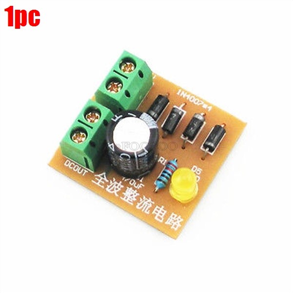 1Pcs Bridge Rectifier IN4007 Ac To Dc Converter Wave Rectifier Circuit ...