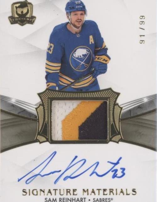 2020-21 Upper Deck The Cup - Signature Materials Sam Reinhart #SP-SR ...