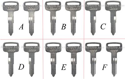 2 Replacement Keys Fit Yamaha XS Jog Vino Riva Seca XV Maxim Razz ...