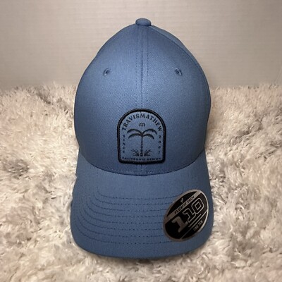Travis Mathew Golf Flexfit Snapback Adjustable Blue Shark Sighting Palm ...