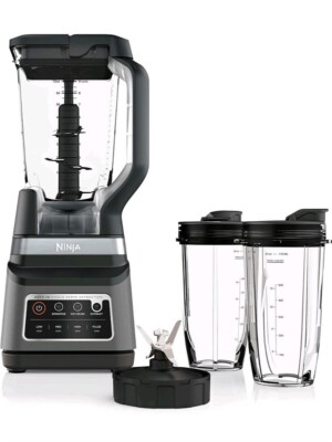 Ninja BN751 Professional Plus DUO Blender, 1400 Peak Watts, 3 Auto-IQ ...