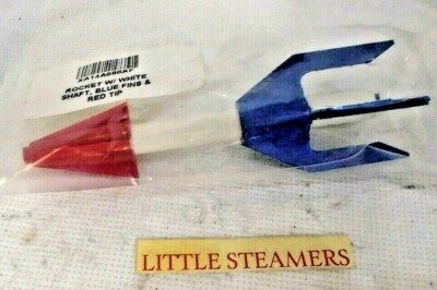 AMERICAN FLYER ROCKET 969 & 25045 ROCKET LAUNCHER WHITE SHAFT BLUE FINS ...