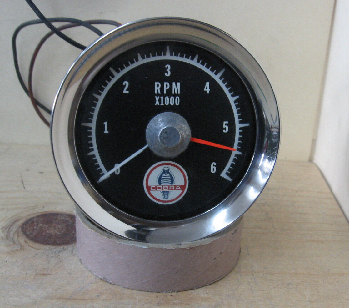Shelby Cobra Faria HiPo 289 Ford Mustang 6K 6000 RPM Vintage Tachometer ...
