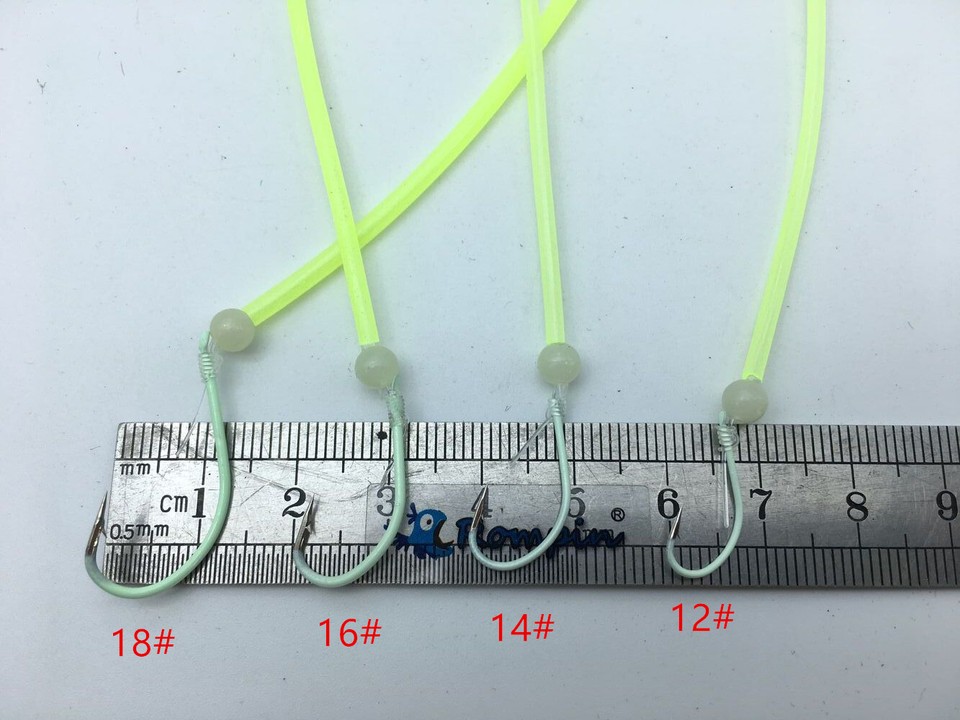 10Pcs 15 cm Rigs Glow Squid Lures Halibut Rigs for Saltwater Bottom ...