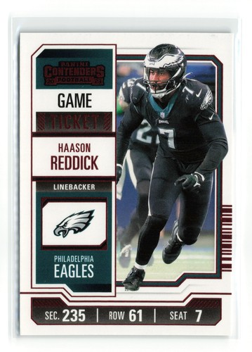 HAASON REDDICK #80 2023 PANINI CONTENDERS EAGLES RED | eBay