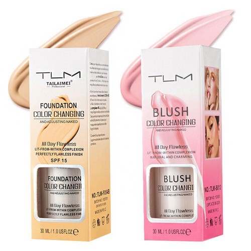 TLM Foundation Magic Colour Color Changing TLM Makeup Change Skin Tone ...