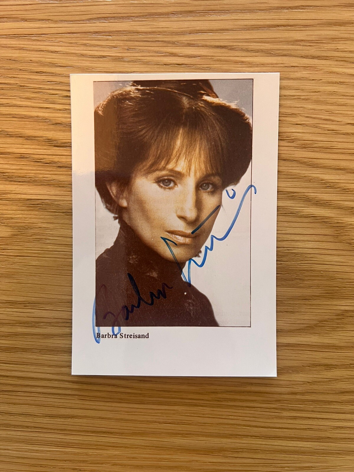 Barbra Streisand Signed Autographed Small Photo | eBay