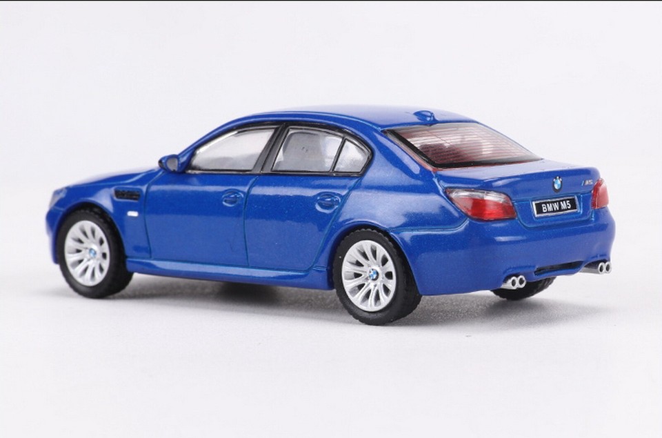 SHADOW 1/64 Scale BMW M5 E60 Blue Diecast Car Model Toy Collection Gift ...