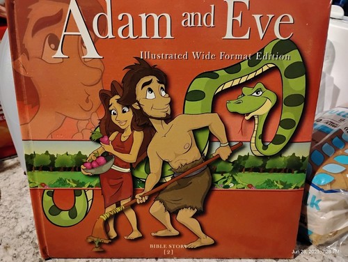 Child's Book From The Bible, Adam And Eve. Hardback Soft Cover Book ...